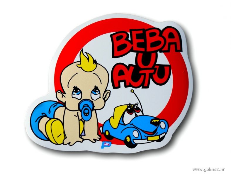 Beba u autu - MAGNET *novo* - Golmax d.o.o. - auto oprema